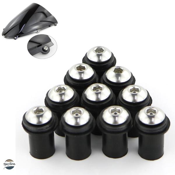 ヤマハ FJR 1300 TDM 900 TRACER 900 FJ-09 FZ1 FZS1000 Fazer FZ6R FZ6 FZ8-N Fazer8 FZ16 用 ウインドスクリーン ボルト ネジ