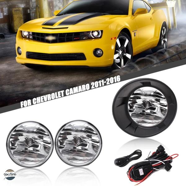 シボレー カマロ 2011 2012 2013 2014 2015 2016 用 フロントフォグランプ カースタイリング スポットライト フォグランプ スイッチ付き - 1ペア