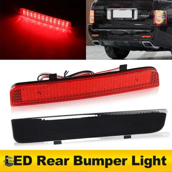 2個の LED リアバンパー リフレクター ライト、ランドローバー レンジローバー L322 03-12 フリーランダー 2/LR2 08-13 OEM: XFF000030、XFF000031;