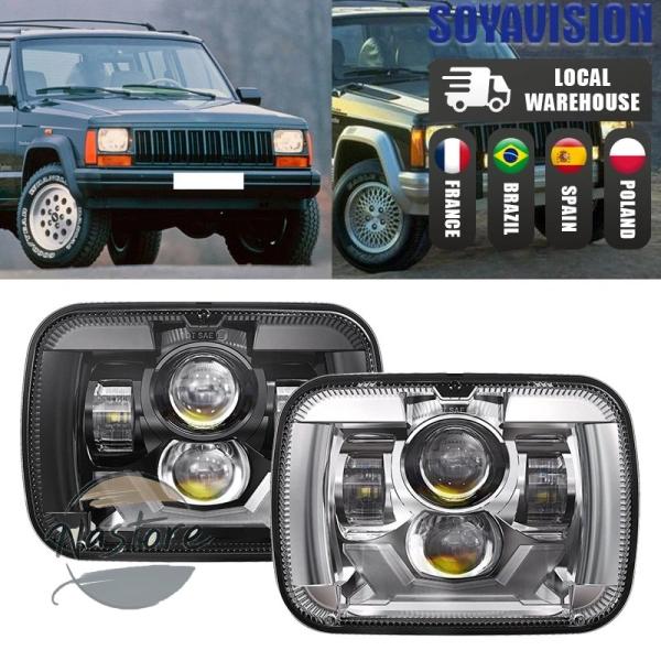 h6014 トヨタ toyota ヘッドライト ヘッド ライト 正方形led jeep yj xj cherokee 日産 gmc ford h6052 自動ランプ 5x7 カスタムパーツ 部品当店の商品は海外製品が主となります。画像をよく...