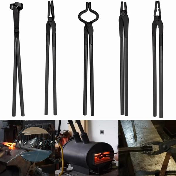 鍛冶屋ツールセット ナイフ作成 t字型トング blacksmithing forge kit 5個 部品 カスタムパーツ アクセサリー当店の商品は海外製品が主となります。画像をよくご確認お願いします。・商品はTOPもしくは、オプションでご選...