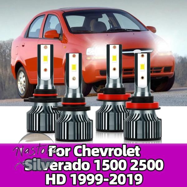 ヘッドライト ヘッド ライト led電球 chevaluer silverado 20000lm csp 3570 6500k 1500 2500 1999 hd 2000-2003 2004 2005 カスタムパーツ 部品当店の商品は海外...