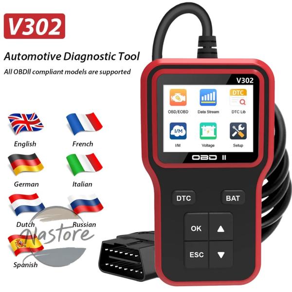 v302 エンジン プロ診断コードリーダーツール ライト スキャナー obdii カスタムパーツ 部品 アクセサリー当店の商品は海外製品が主となります。画像をよくご確認お願いします。・商品はTOPもしくは、オプションでご選択した商品となりま...