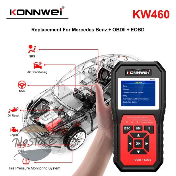 kw460 ベンツ konnwei プロ自動 診断ツール 自動 スキャナー サポート フルシステム obd2 カスタムパーツ 部品 アクセサリー当店の商品は海外製品が主となります。画像をよくご確認お願いします。・商品はTOPもしくは、オプシ...