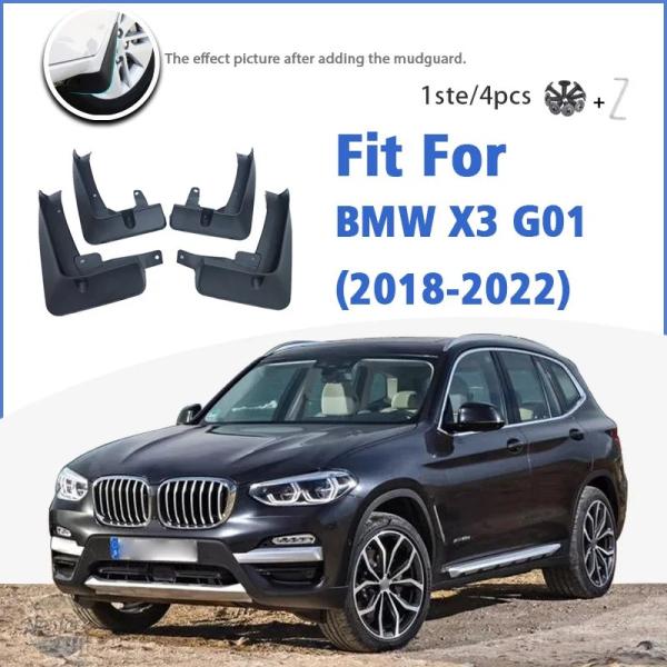 BMW フロント リア ガード カスタム x3 g01 2018-21 2022mudflapsマッドアクセサリー自動車stylineスプラッシュフェンダー 部品 カスタムパーツ