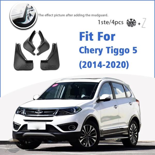 CHERY TIGGO 5 2014 2020フロントリアマッドガード アクセサリー スプラッシュガード 2019 2018 2017 2016 2015
