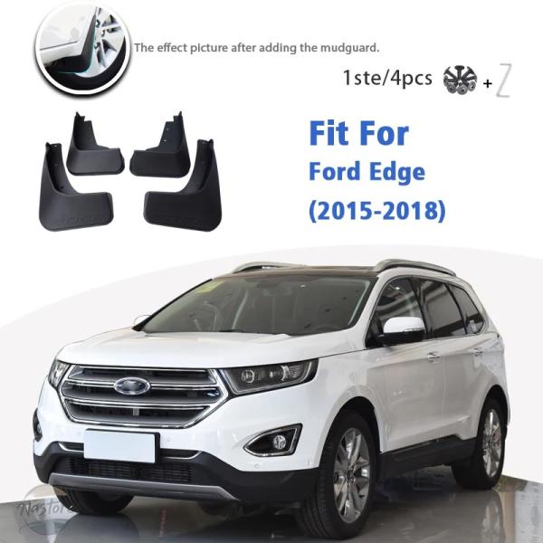 フォードエッジ スポーツ2015 2018フロントリア4個フラップマッドフラップマッドガードアクセサリー自動車STYLINEガードスプラッシュ