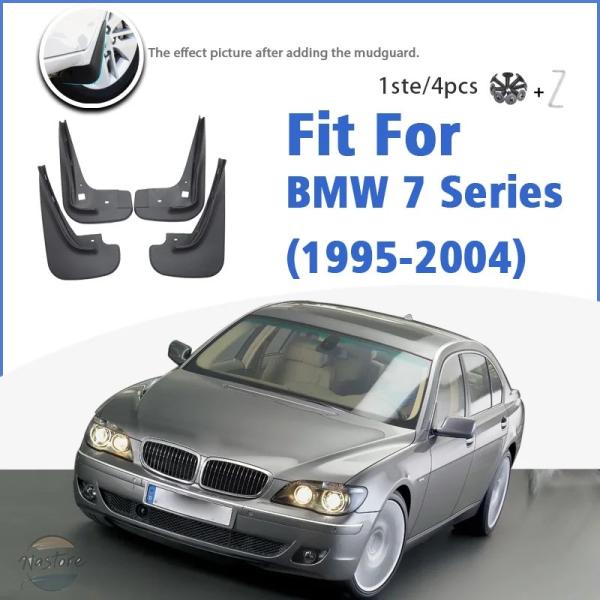 BMW 7シリーズ19952004フロントリア4個MUDFLAPSマッドガードアクセサリー自動車STYLINEスプラッシュガードフェンダー2003 2002