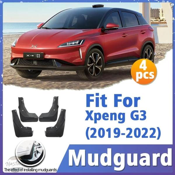 XPENG G3 2019 2020 2021 2022 フロントリアマッドフラップ マッドフラップフェンダー スプラッシュマッドガード カーアクセサリー 4個