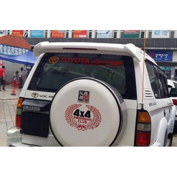 OSMRK 取り付け ルーフバイザー 塗装ABS トヨタ プラドFJ90 LC90 3400 リア スポイラー