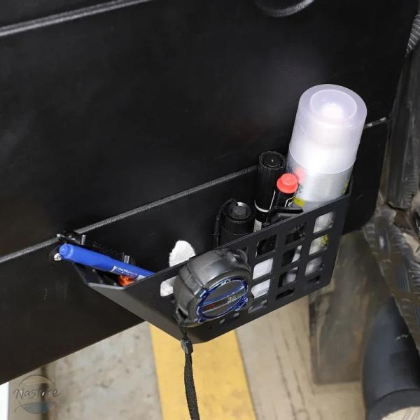 ランドローバー フロント リア カスタム ディフェンダー 90 110 130 2004 18 合金黒ドア収納ボックスオーガナイザーホルダーインテアクセサリー