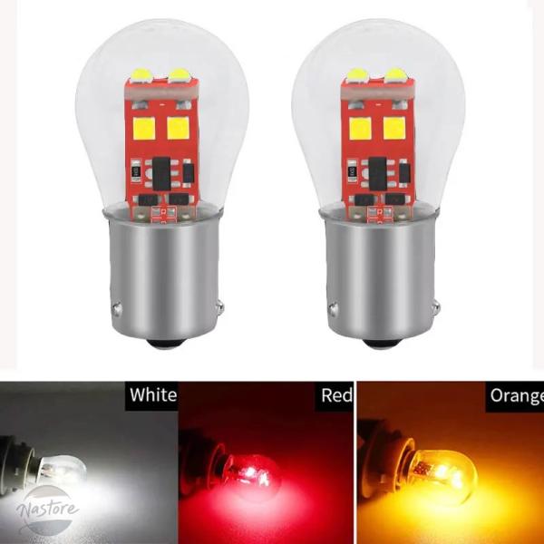 1156 BA15S LED 電球 1157 BAY15D P21/5W LED BA15D BAU15S PY21W アンプル 車 ウィンカーランプ ホワイト アンバー 6SMD オートライト 12V