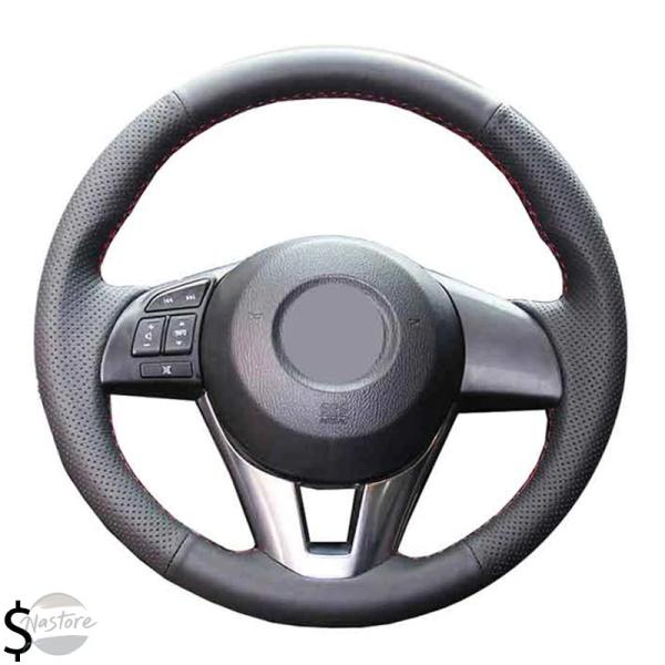 マツダ 3 アクセラ 2013 2016 マツダ 6 アテンザ マツダ 2 ステアリングホイール ブレイド カー ステアリングホイール 編み込みカバー カスタム