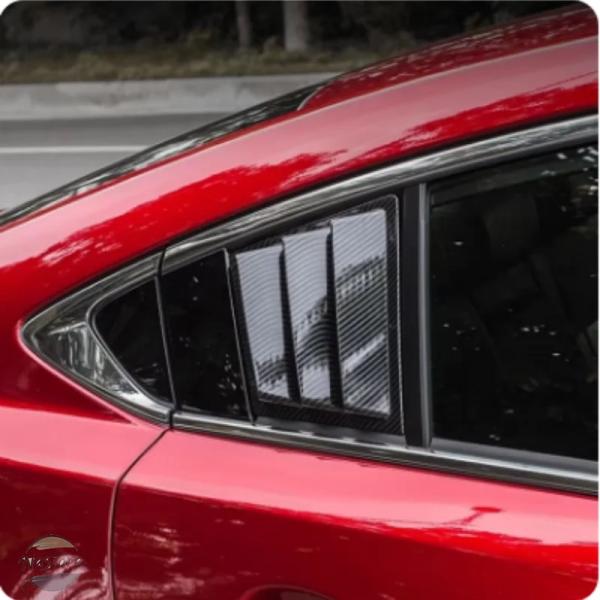 マツダ 6 アテンザ 2020 2023 ABS リアウィンドウスポイラー カバー トリム サイドウィンドウトライアングル ブラインド 外装 装飾