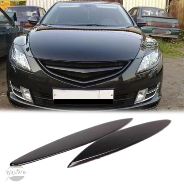 F9 2個 車 アイブロウ ヘッドライト カバー ま毛 マツダ 6 GH アテンザ 2008 2012