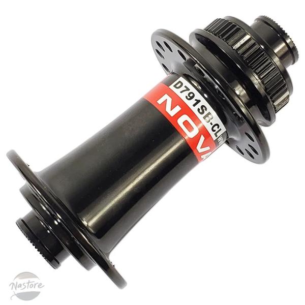NOVATEC D791SB ディスクフロントハブ 6ボルト CL センターロック 15X100 20H 24H 28H 32H ブラック レッド 15MM スルー 20 24 28 32穴 マウンテン バイク