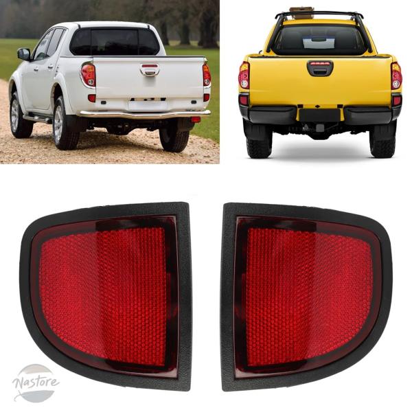 リア バンパー リフレクター カーアクセサリー 反射ランプレンズ 三菱 L200 トライトン ML MN 2005 2015 8355A015 8355A016