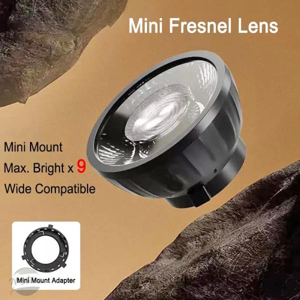 フレネルレンズ スポットライト ミニ BOWENS マウント 25 度 フォーカス レンズ COB LED ビデオライト YONGNUO NANGUANG ZHIYUN