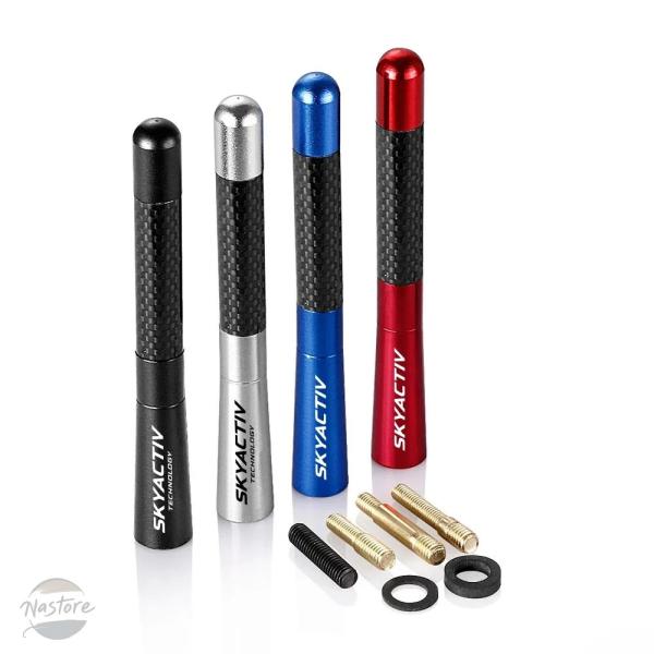 マツダ 3 BK 6 GG GH GJ CX3 CX5 CX30 CX7 CX8 CX9 MX5 RX8 SKYACTIVE 12CM カーボン カーアンテナ ラジオ ルーフ アンテナアクセサリー