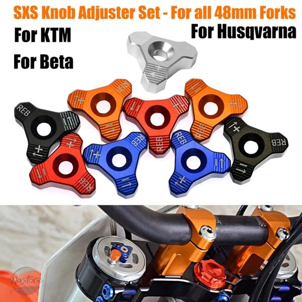 バイク フロント フォーク ノブアジャスター KTM SX SXF EXC XCW 125 250 350 400 450 SMC エンデューロ デューク 690 WP 48MM