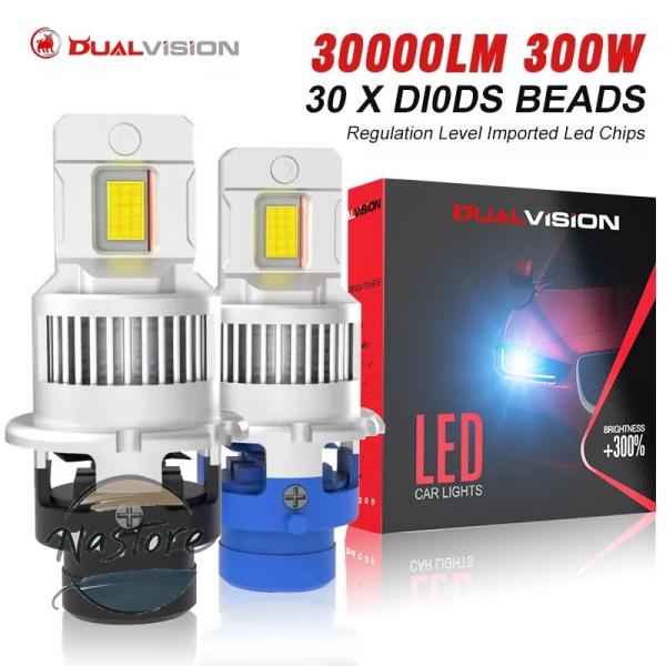 d2s ヘッドライト キット ヘッド 交換 ライト デュアルビジョン led 電球 d4s 1:1 hid d2r d4r 可能 xeon 30000lm 300w カスタムパーツ 部品当店の商品は海外製品が主となります。画像をよくご確認お...