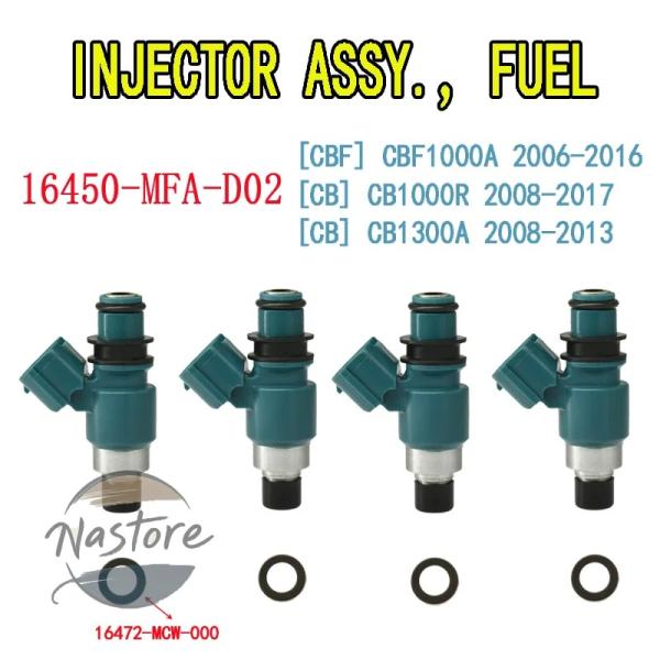 d02 ホンダ honda 燃料噴射装置アセンブリ16450 mfa cbf1000 cb1000r cb1300 4個 カスタムパーツ 部品 アクセサリー当店の商品は海外製品が主となります。画像をよくご確認お願いします。・商品はTOPもし...
