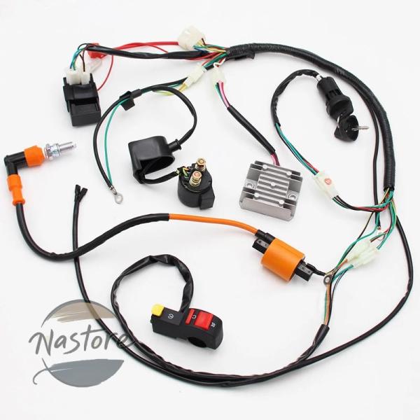 バイク カスタムパーツ 適合 カスタム フル電気設備配線ハーネス織機cdiコイル atvクワッド 150 200 250 300cc カスタムパーツ 部品 アクセサリー当店の商品は海外製品が主となります。画像をよくご確認お願いします。・商品...