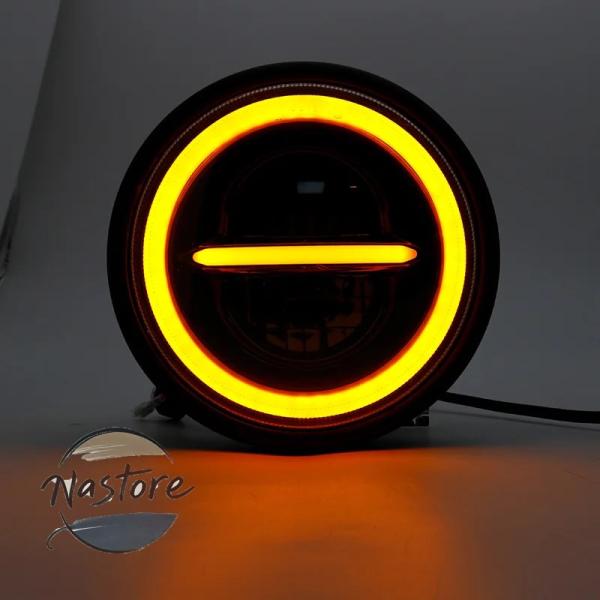 h4 バイク ヘッドライト ヘッド ライト 7 インチ インチインチled ドライビングライト phare farol ハウジングハーレー カスタムパーツ 部品当店の商品は海外製品が主となります。画像をよくご確認お願いします。・商品はTOP...