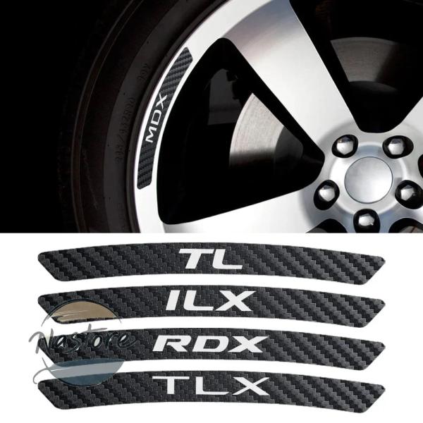 外装 ホイール カスタム 4枚 リムデカールステッカー acura rdx mdx yd2 v6 aspec ilx vtec tlx 装飾自動車スタイリングアクセサリー適 れ 部品当店の商品は海外製品が主となります。画像をよくご確認お願い...
