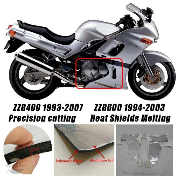バイク カワサキ zzr400 1993-2007 zzr600 1994-2003 断熱フィルム 部品 カスタムパーツ アクセサリー