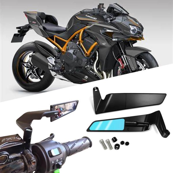 バイク リア カスタム zh2 1000 z h2 アクセサリー バックミラー ウィング サイド ビュー リバース 部品 カスタムパーツ