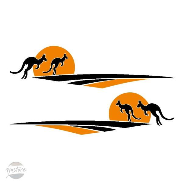 KANGAROO 両ストライプ 両 ボート RV キャンピングカー キャラバン モーターホーム ステッカー XT-010
