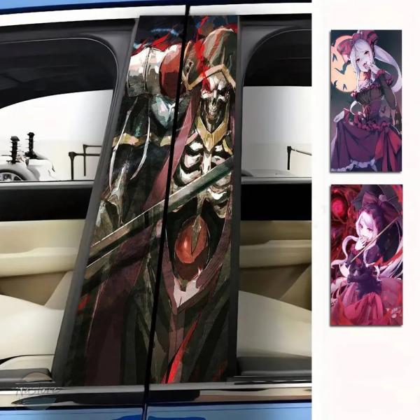 OVERLORD 入り ステッカー Bピラーステッカー 傷ついた 窓ピラーステッカー ドアポスト PVCステッカー