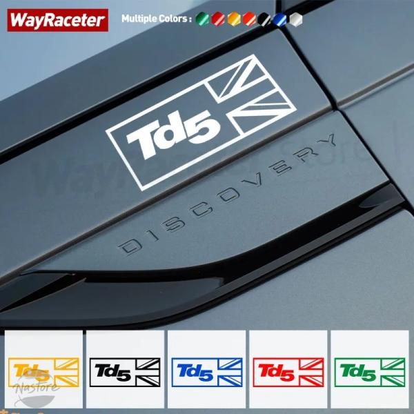 ランドローバー 反射サイドフェンダーウィングステッカー ユニオンジャック TD5 ウィンドウトランクビニールデカール ディスカバリー ディフェンダー フリーランダー