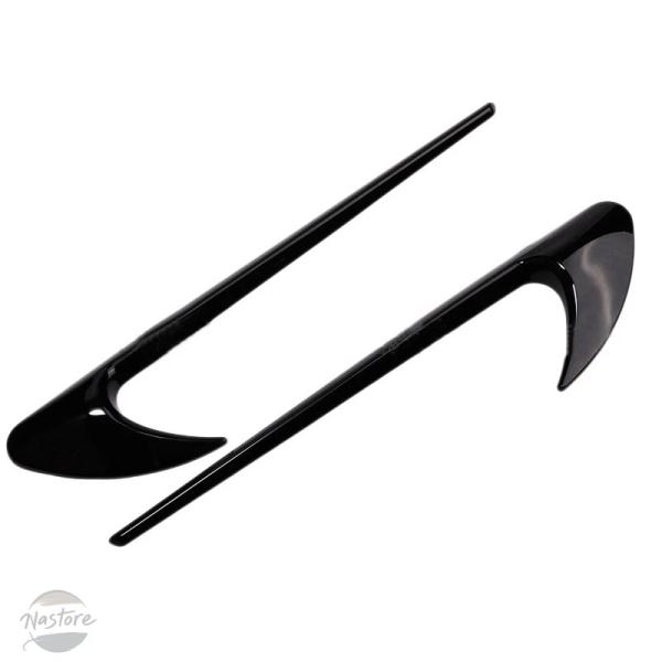 メルセデスベンツサイドフェンダートリム 2ピース 黒 メルセデスクラスW213 C-CLASS W205 REFIRE E63S AMG