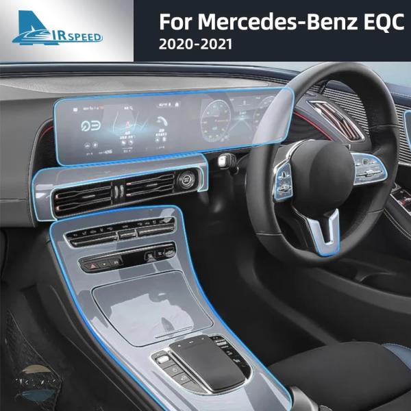 TPU フィルム メルセデスベンツ EQC EQC350 400 2020 2021 インテリアステッカーセンターコンソールエアギアナビゲーションダッシュボード