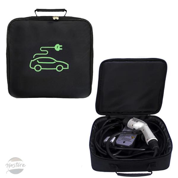 TESLA用充電ケーブルストレージ 難燃性 車載チャージャー プラグ ジャンパー 車両 モデル3 Y S X MACH-E