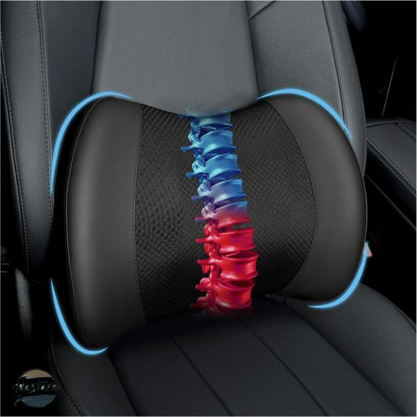 優ランバーサポート 低反発メッシュ COJINES パラ自動車オフィス車椅子バッククッションカーアクセサリー人間工学