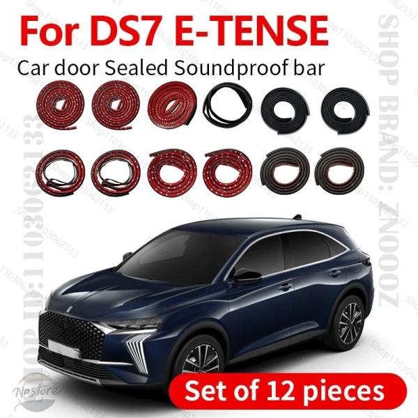 ds7 リップ 2019-2025 e-tense ドアシールストゴムデュアル層シールプロテクター防音スト防塵シールスト 12 個 部品 カスタムパーツ アクセサリー