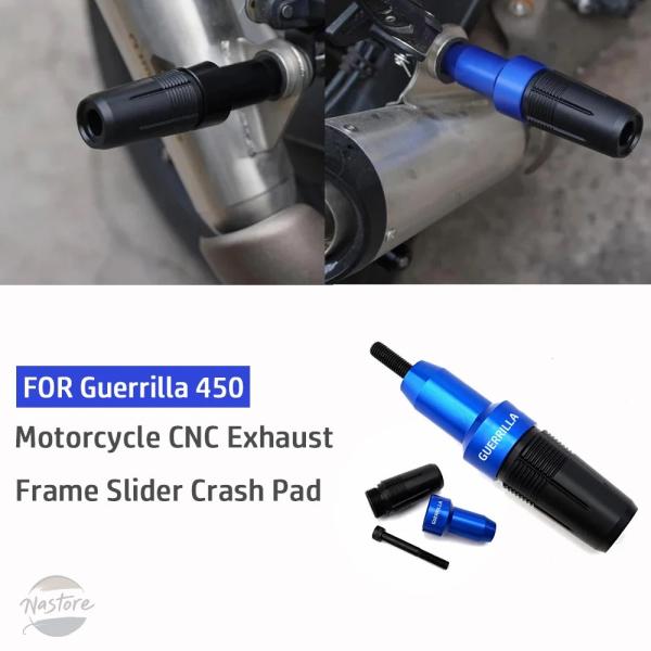 バイク for falling protector cnc exhaust frame slider crash pad guerrilla 450 カスタムパーツ 部品 アクセサリー