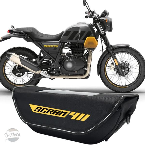 バイク ハンドル バー収納バッグ 防水 防塵 himalayan scram411 411 2022 2023 2024 カスタムパーツ 部品 アクセサリー