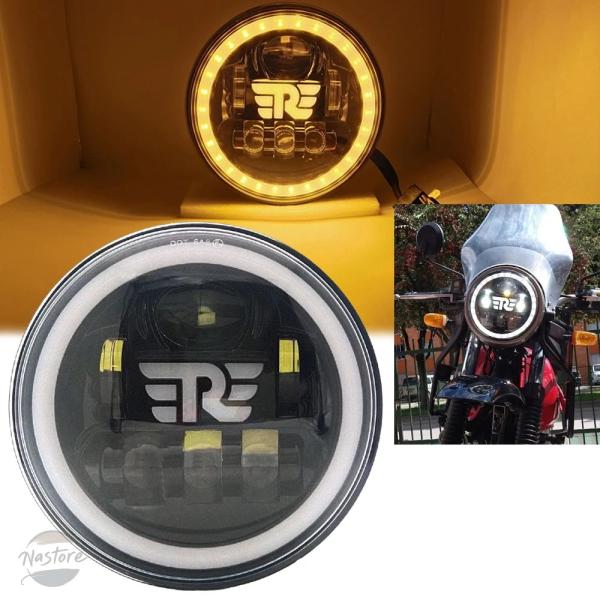 ロイヤルエンフィールド バイク ヘッドライト 7 インチ led phare farol moto カスタムパーツ 部品 アクセサリー