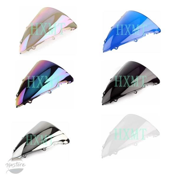 ヤマハ YZF 600 R6 2003 2004 2005 ブラック バイク ウィンドシールド ダブルバブル 03 04 05 YZF R6