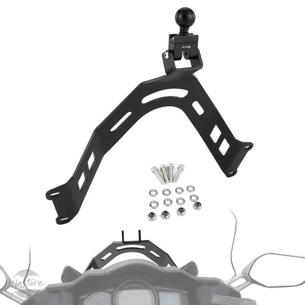ヤマハ FJR1300 2013 2024 適合 バイク アルミナビゲーションプレート ブラケット GPS マウント フロントガラス マウント 携帯電話 スタンド ホルダー