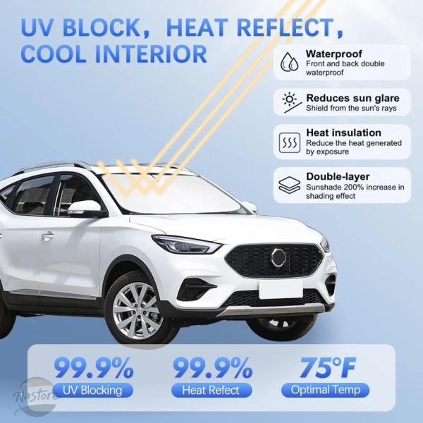 MORRIS GARAGES MG ZS 車 サンバイザー オート フロントガラス サンシェード 断熱 夏 アクセサリー