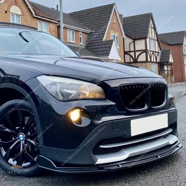 BMW X1 E84 2009 2012 PRE LCI フロント バンパー リップスポイラー スプリッター ディフューザー X1 18I 18D 20D 28I 25I 非Mスポーツ ボディキット チューニング