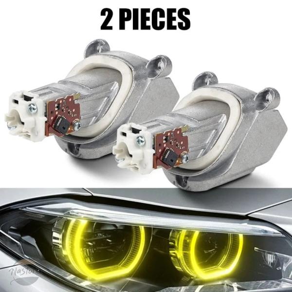 LEDヘッドライト DRL デイタイムランニングライトモジュール エンジェルアイズ BMW 5シリーズ F10 F11 LCI 2014-2016 63117343876 7343876 18592200