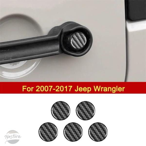 2007-2017 Jeep Wrangle カーボンファイバードアハンドル装飾ステッカー プレミアムインテリア改造アクセサリー ラグジュアリーアップグレード