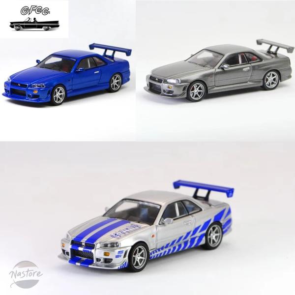 DCT 1/64 F F2 GTR34 C-West モデル スポーツカー ヴィンテージカー ダイキャスト車両 コレクション おもちゃ 大人