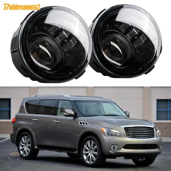 qx70 2 x 60w 6000lm LED フォグライト発生 drl インフィニティ qx qx50 qx56 h11 カスタムパーツ 部品 アクセサリー